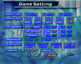 Screenshot of International Superstar Soccer 2000 (PlayStation, 2000 ...