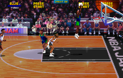 Screenshot of NBA Jam Tournament Edition (Arcade, 1994) - MobyGames