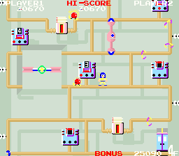 Screenshot of Wily Tower (Arcade, 1984) - MobyGames