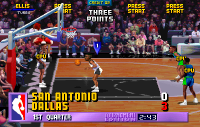 Screenshot of NBA Jam Tournament Edition (Arcade, 1994) - MobyGames