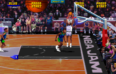 Screenshot of NBA Jam Tournament Edition (Arcade, 1994) - MobyGames