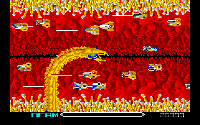 Screenshot of R-Type (PC-88, 1987) - MobyGames