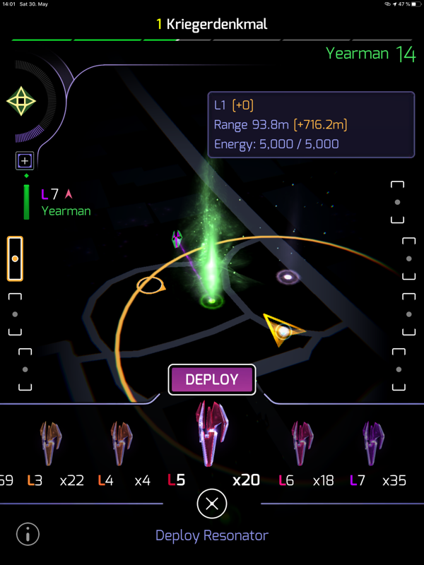Screenshot of Ingress Prime (iPad, 2016) - MobyGames