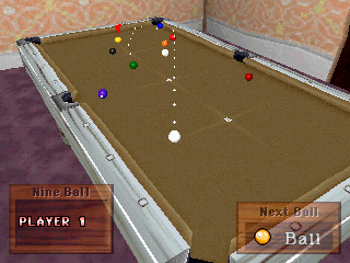 Screenshot of Side Pocket 3: 3D Polygon Billiard Game (PlayStation ...