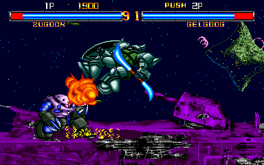 Screenshot of Mobile Suit Gundam (Arcade, 1993) - MobyGames