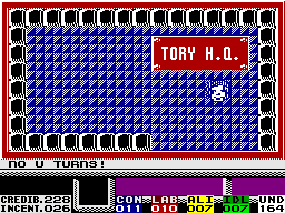 Screenshot of Election (ZX Spectrum, 1987) - MobyGames