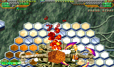 Screenshot of Mars Matrix (Arcade, 2000) - MobyGames