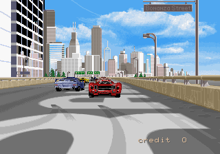 Screenshot of Rad Mobile (Arcade, 1991) - MobyGames