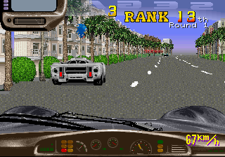 Screenshot of Rad Mobile (Arcade, 1991) - MobyGames
