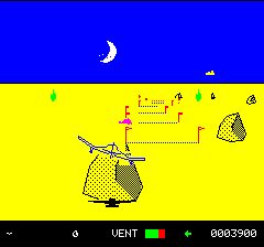 Screenshot of 3D Fongus (Oric, 1985) - MobyGames