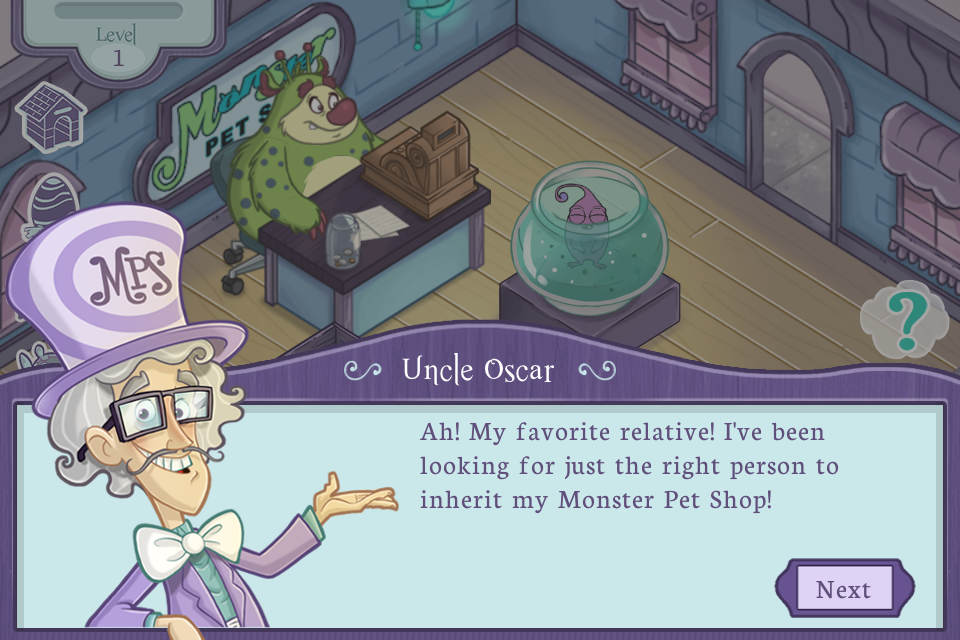 Screenshot of Monster Pet Shop (iPhone, 2011) - MobyGames