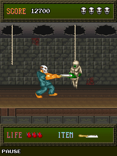 Screenshot of Splatterhouse (J2ME, 1988) - MobyGames