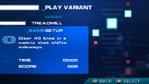 Screenshot of Tetris (PSP, 2009) - MobyGames