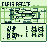 Screenshot of F1 Pole Position (Game Boy, 1992) - MobyGames