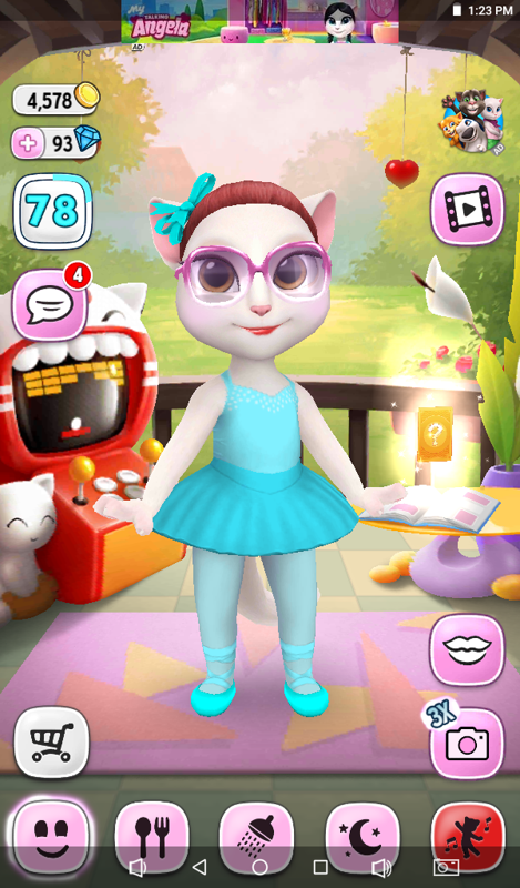 Screenshot of My Talking Angela (Android, 2014) - MobyGames