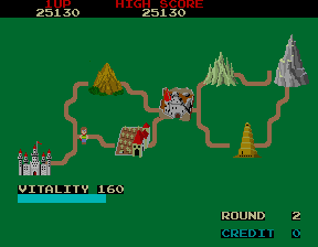 Screenshot of Dragon Buster (Sharp X68000, 1985) - MobyGames