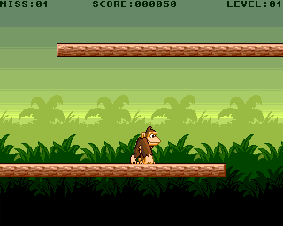 Screenshot of Donkey Downfall (Amiga, 2014) - MobyGames
