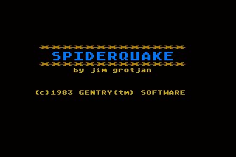 Spider Quake (1983) - MobyGames