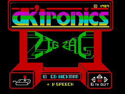 Screenshot of Zig Zag (ZX Spectrum, 1984) - MobyGames
