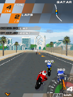 Screenshot of Pro Bike Racing (J2ME, 2008) - MobyGames