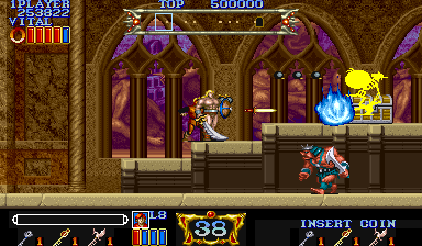 Screenshot of Magic Sword (Arcade, 1990) - MobyGames