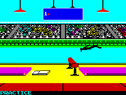 Screenshot of Summer Games (ZX Spectrum, 1984) - MobyGames