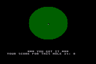 Screenshot of Championship Golf (Atari 8-bit, 1982) - MobyGames