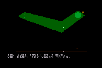 Screenshot of Championship Golf (Atari 8-bit, 1982) - MobyGames
