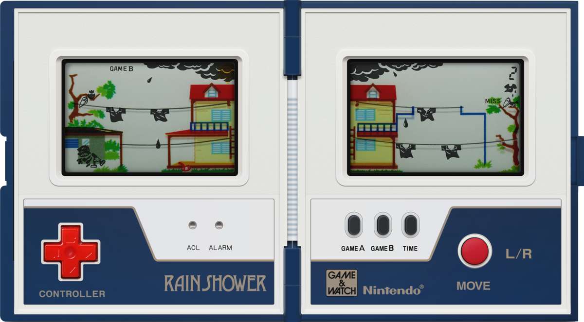 Game & Watch Multi Screen: Rain Shower (1983) - MobyGames