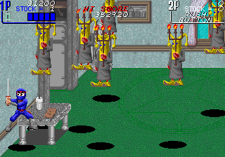 Screenshot of The Ninja Kids (Arcade, 1990) - MobyGames