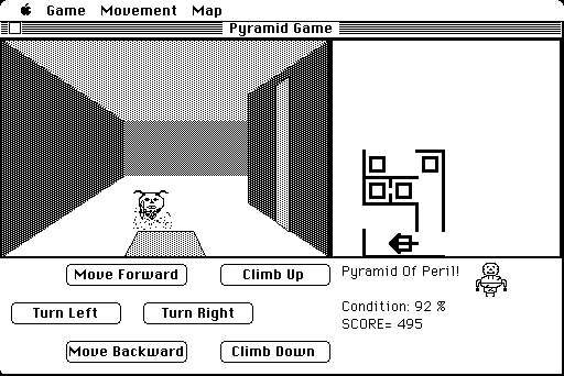 Screenshot of Pyramid of Peril (Macintosh, 1985) - MobyGames