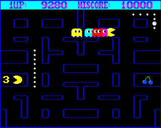 Screenshot of Pacman (Amiga, 1989) - MobyGames