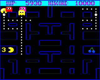 Screenshot of Pacman (Amiga, 1989) - MobyGames