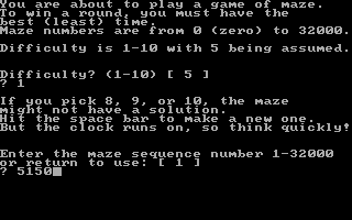 Maze (1983) - MobyGames
