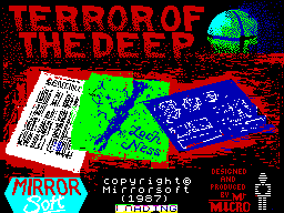 Screenshot of Terror of the Deep (ZX Spectrum, 1987) - MobyGames