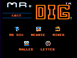 Screenshot of Mr. Dig (TRS-80 CoCo, 1984) - MobyGames