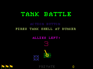 Screenshot of Combat (Arcade, 1985) - MobyGames