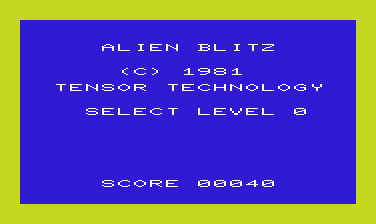 Alien Blitz (1981) - MobyGames