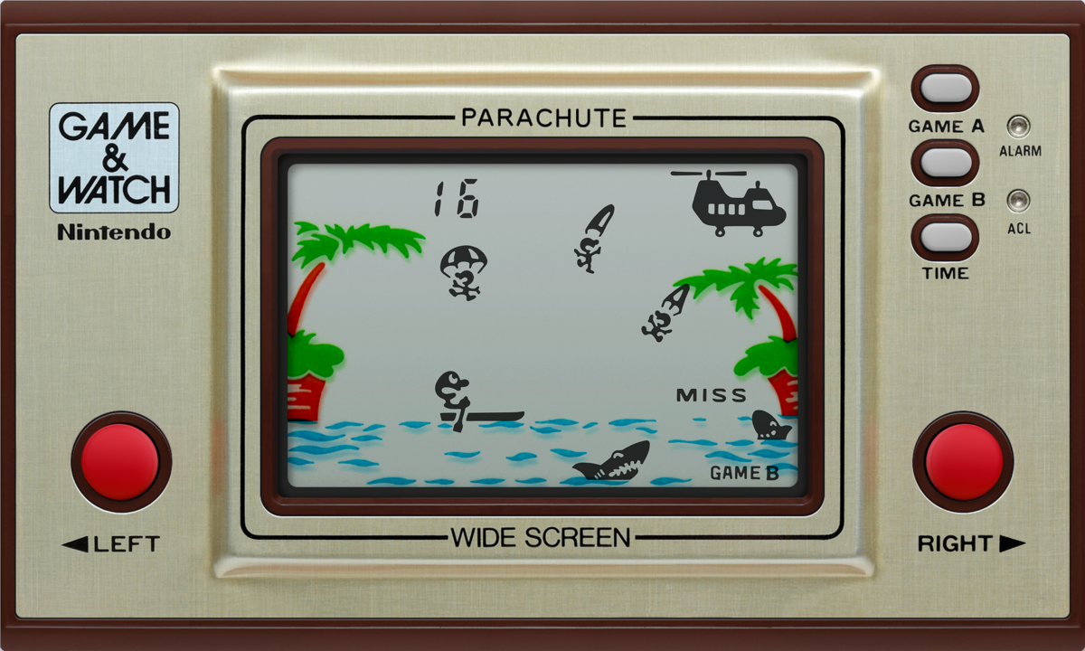 Game & Watch Wide Screen: Parachute screenshots - MobyGames