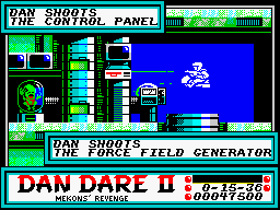 Screenshot of Dan Dare II: Mekon's Revenge (ZX Spectrum, 1988) - MobyGames