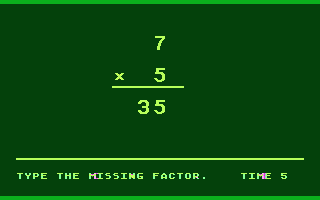 Screenshot of Math Blaster! (Atari 8-bit, 1983) - MobyGames