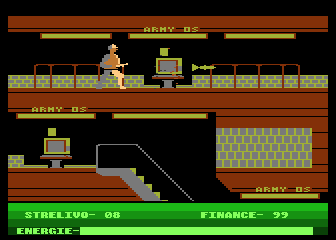 Screenshot of Nuclear Adventure or the North Base (Atari 8-bit, 1990 ...