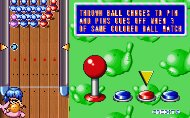 Screenshot of Puzzle De Bowling (Arcade, 1999) - MobyGames