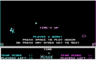Screenshot of Hover (DOS, 1988) - MobyGames