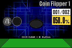 Screenshot of Coin Flipper 1 (Game Boy Advance, 2001) - MobyGames