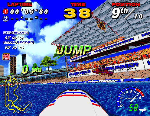 Screenshot of WaveRunner (Arcade, 1996) - MobyGames