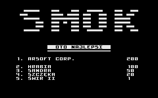 Screenshot of Smok (Atari 8-bit, 1989) - MobyGames