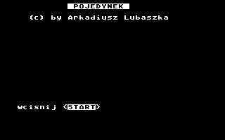 Screenshot of Pojedynek (Atari 8-bit, 1988) - MobyGames