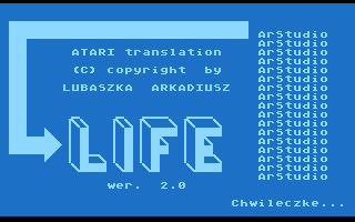 Screenshot of Life (Atari 8-bit, 1988) - MobyGames