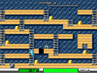 Screenshot of Lode Runner: The Dig Fight (Arcade, 2000) - MobyGames